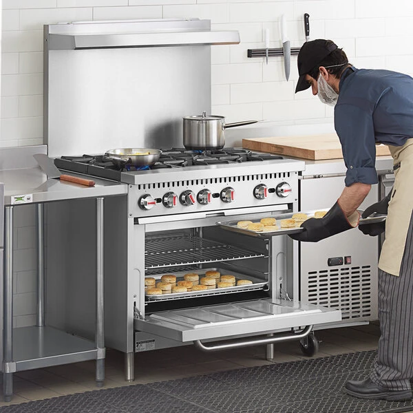 CPG S36-N Commercial 6-Burner Gas Range with Oven (Natural Gas)